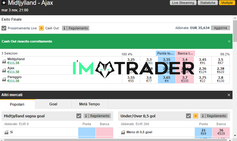Trading Sportivo | Sport Trader | I'mTrader