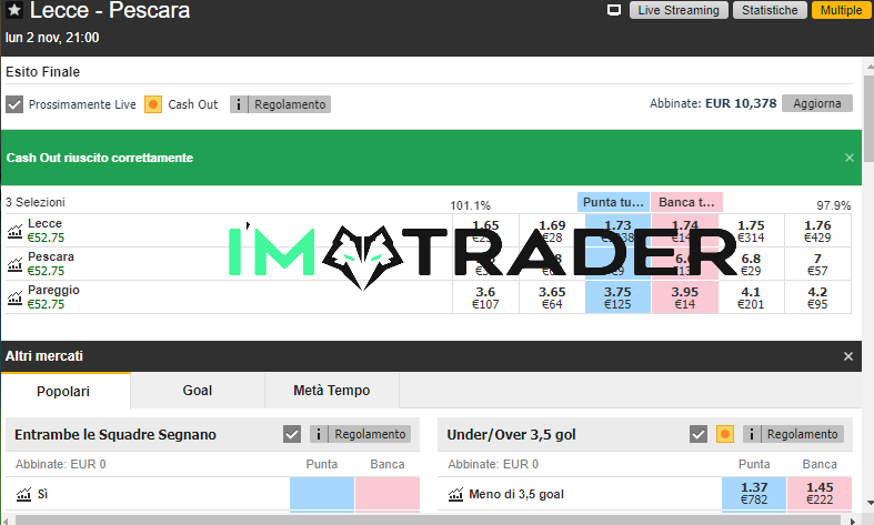 Trading Sportivo | Sport Trader | I'mTrader
