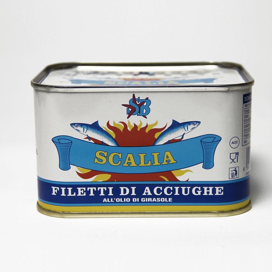 Anchovy fillets 700 grams | Tavola Italia