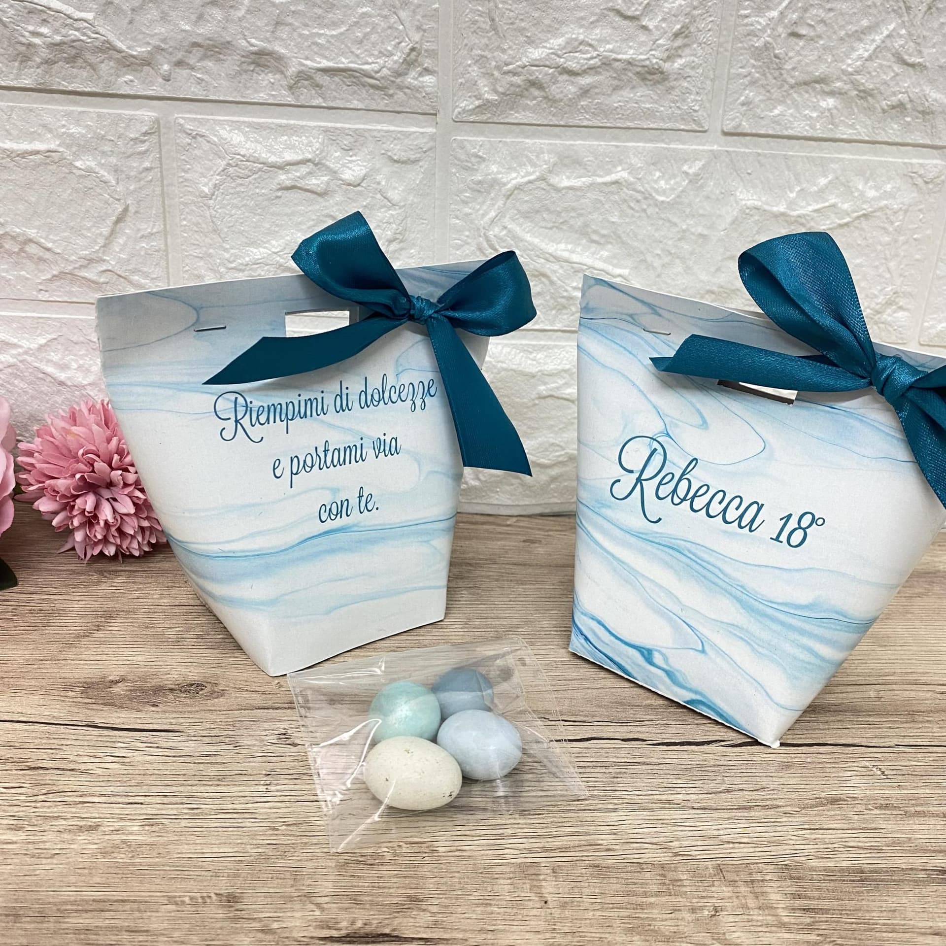 Pochette Obag style personalizzata con confetti | Fiocchi di Gioia