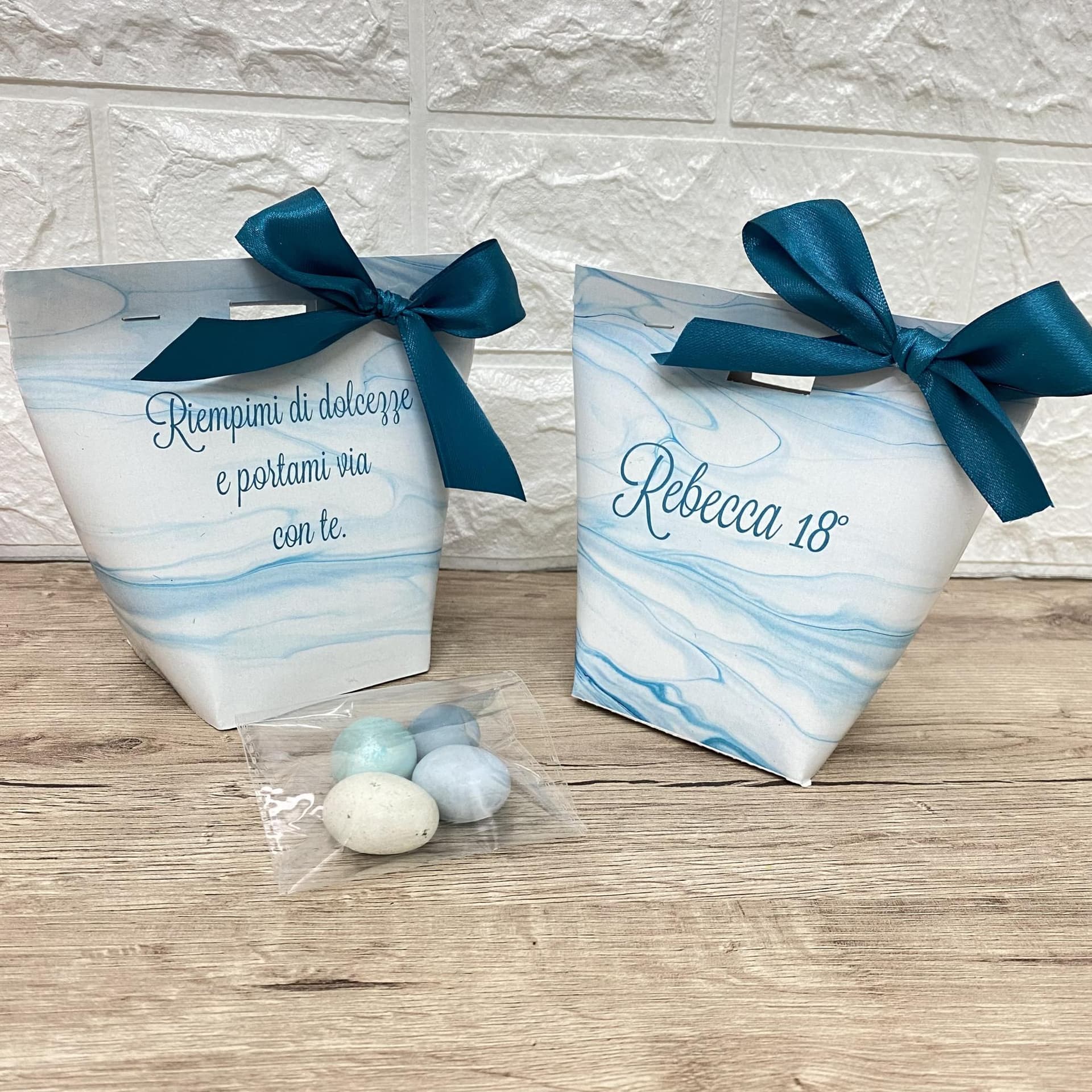 Pochette Obag style personalizzata con confetti | Fiocchi di Gioia