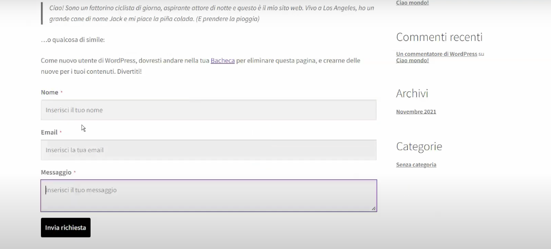 Integrazione form | Framework360