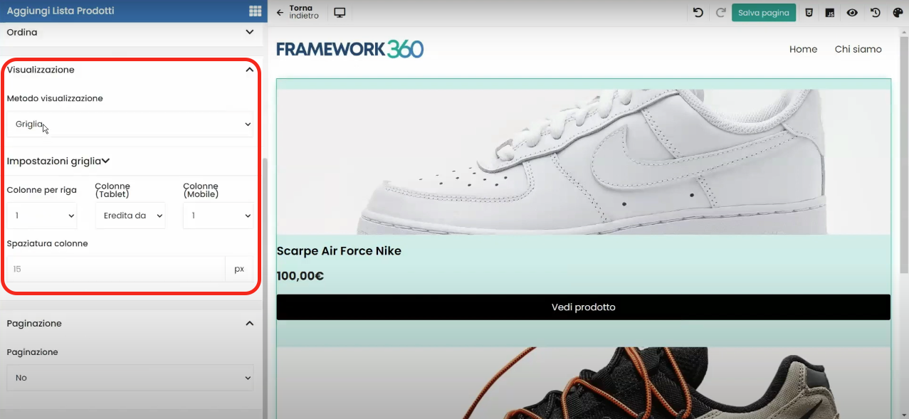 Panoramica ecommerce | Framework360