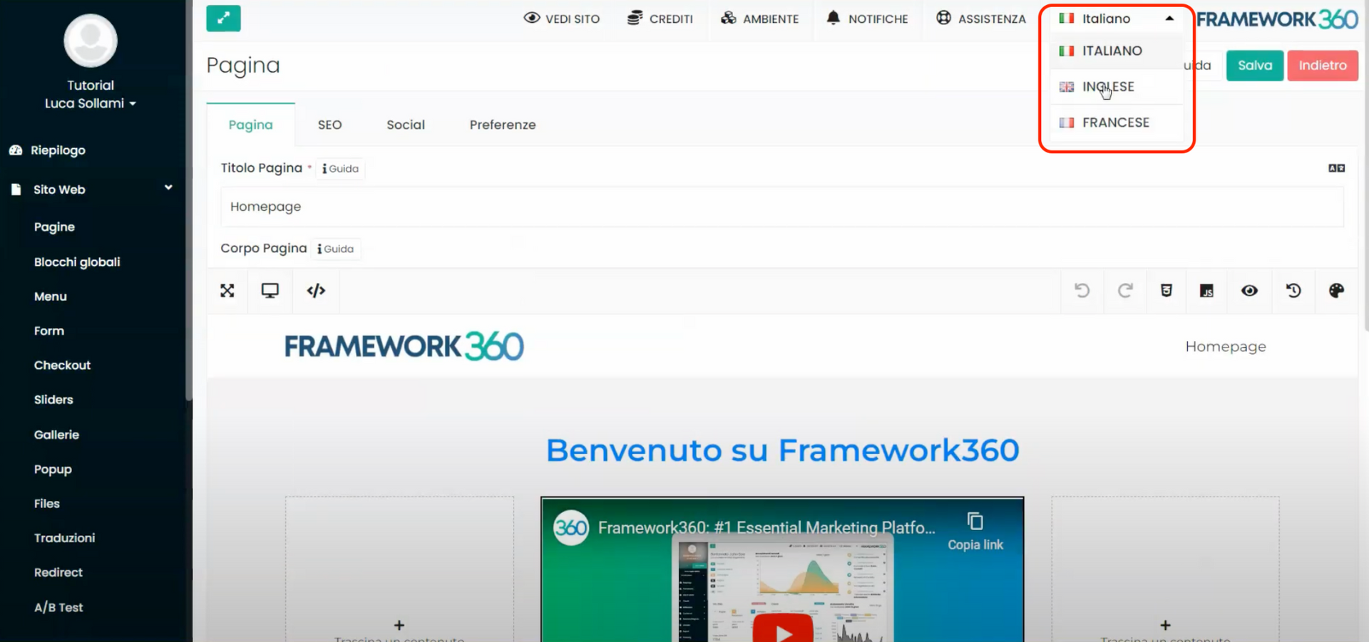 Multilingue | Framework360