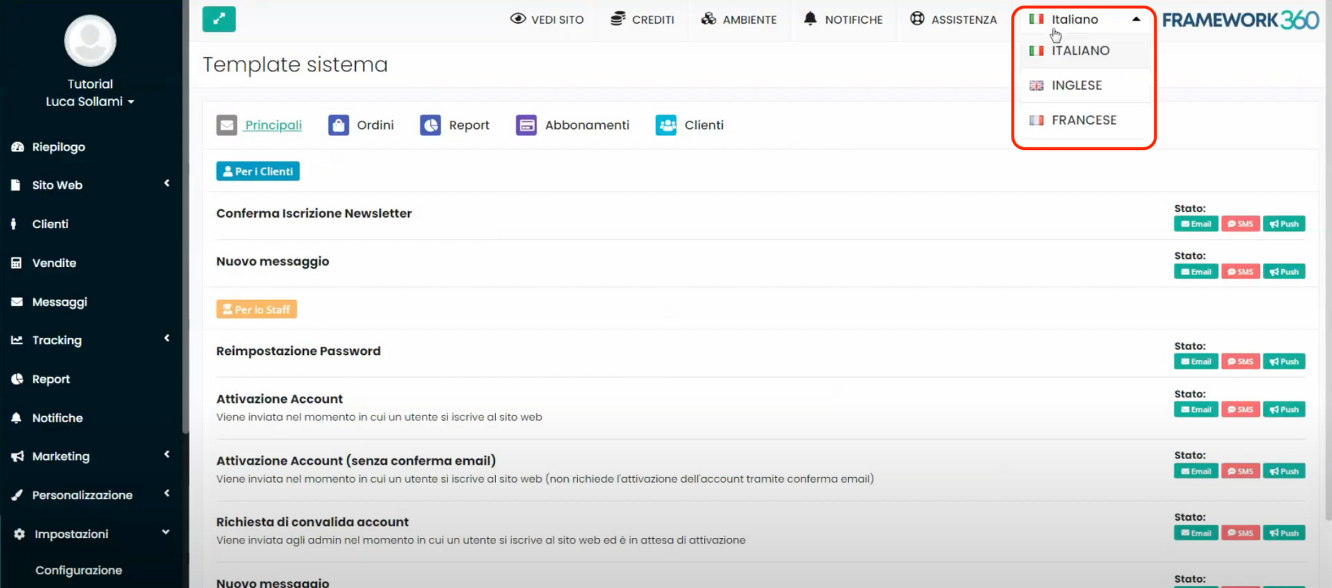 Multilingue | Framework360