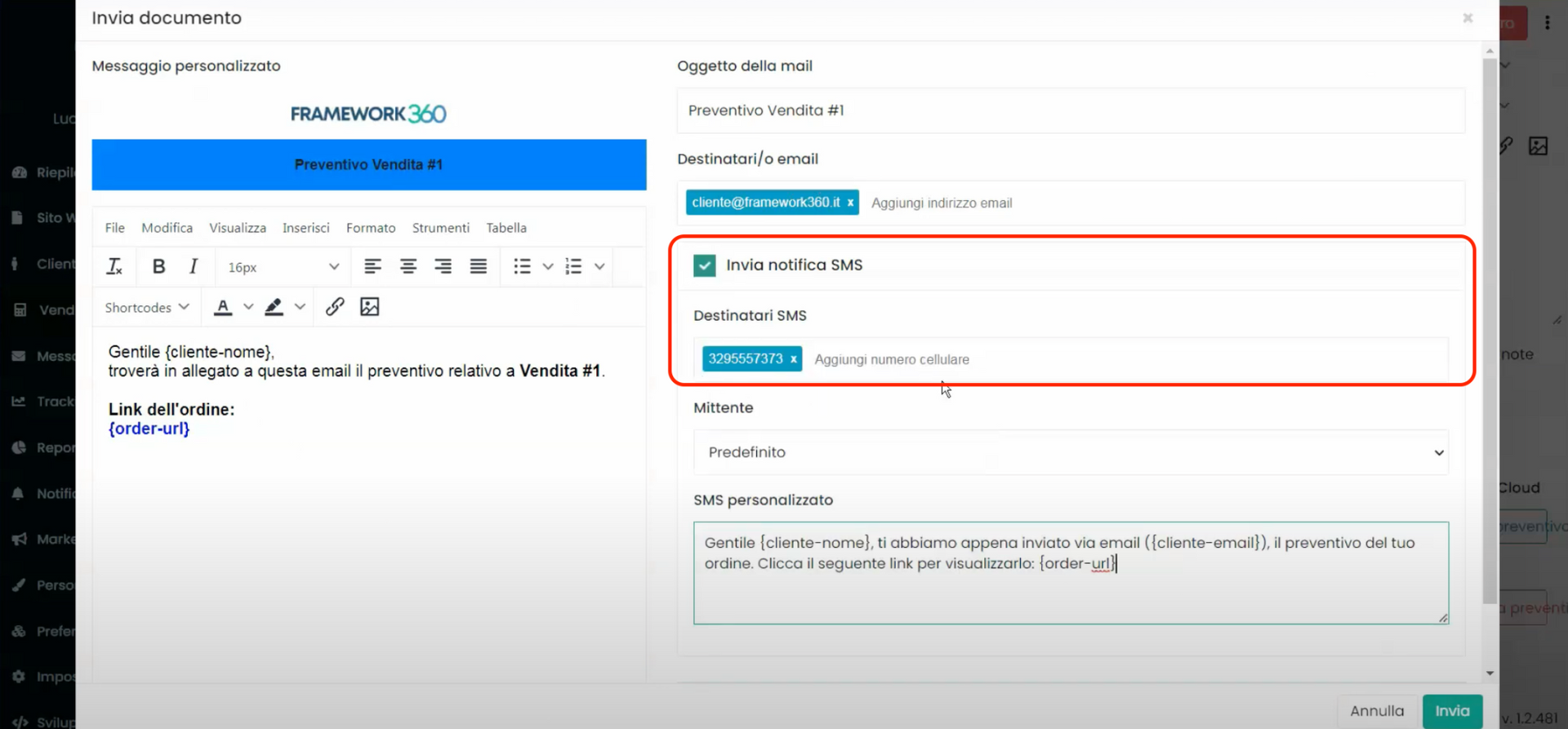 Integrazione Fatture in Cloud | Framework360