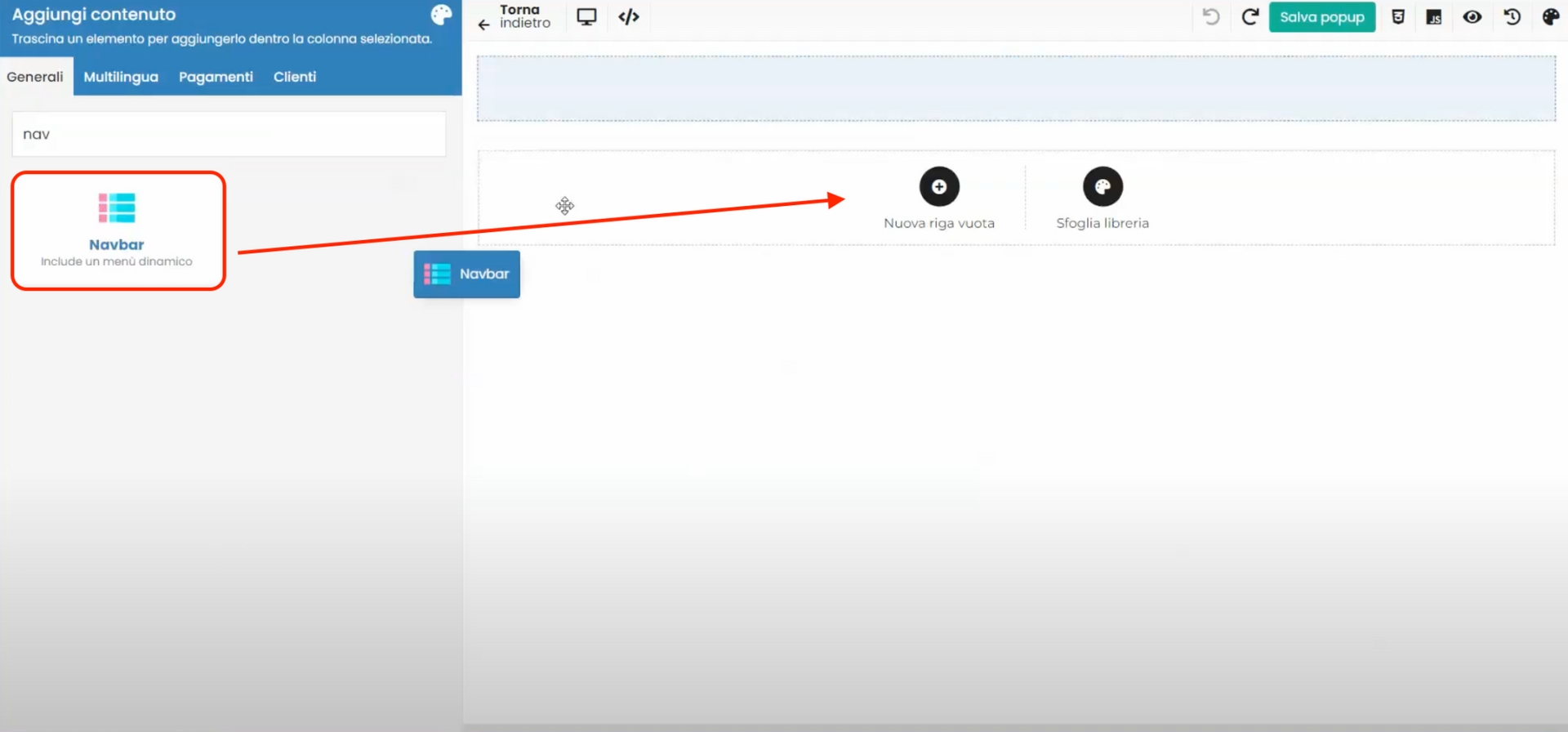Creare menù off canvas laterale | Framework360