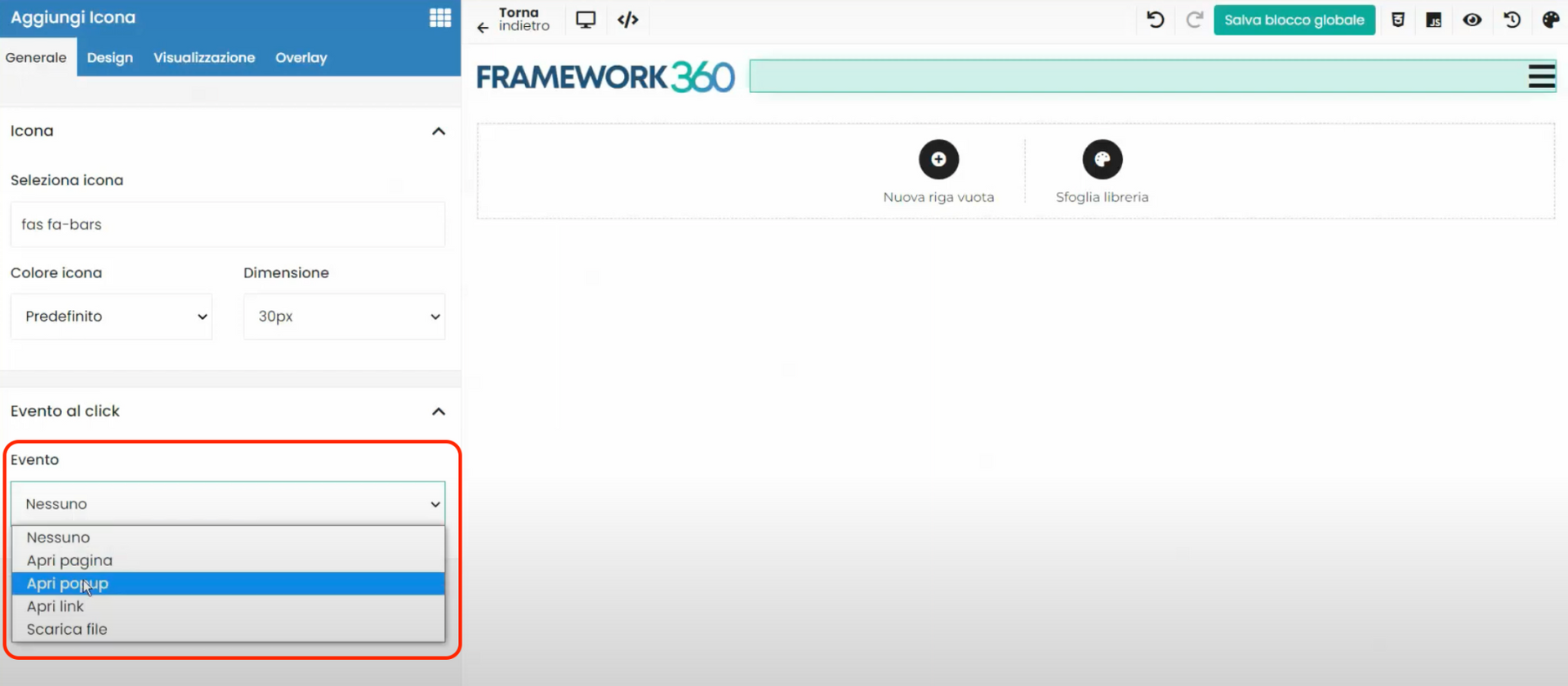 Creare menù off canvas laterale | Framework360
