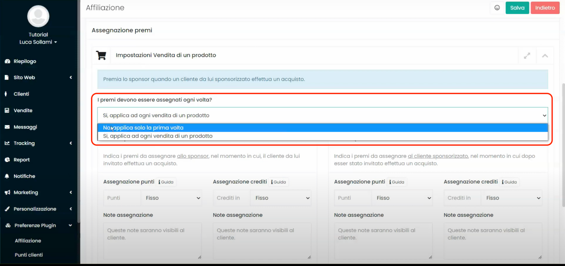 Plugin Affiliazione | Framework360