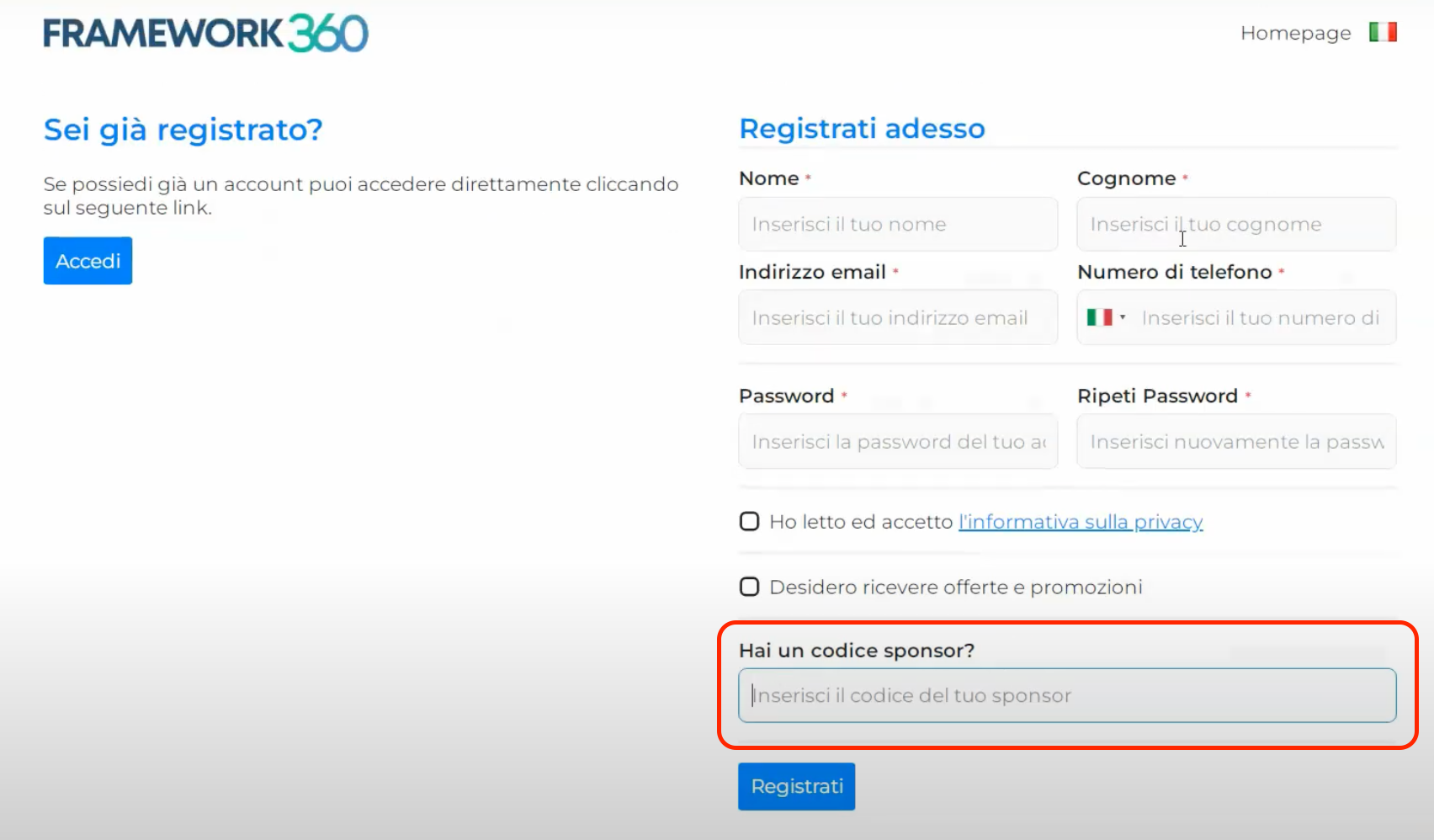 Plugin Affiliazione | Framework360